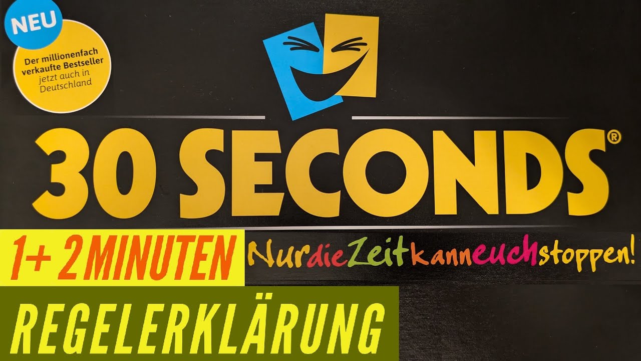 30 Seconds Regeln Anleitung Regelvideo Erklärung Partyspiel Ratespiel ...