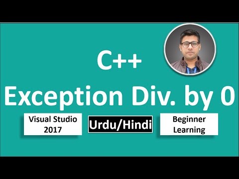 38. C++ in Urdu/Hindi Exception Divide by zero 0 Beginners Tutorial vs ...