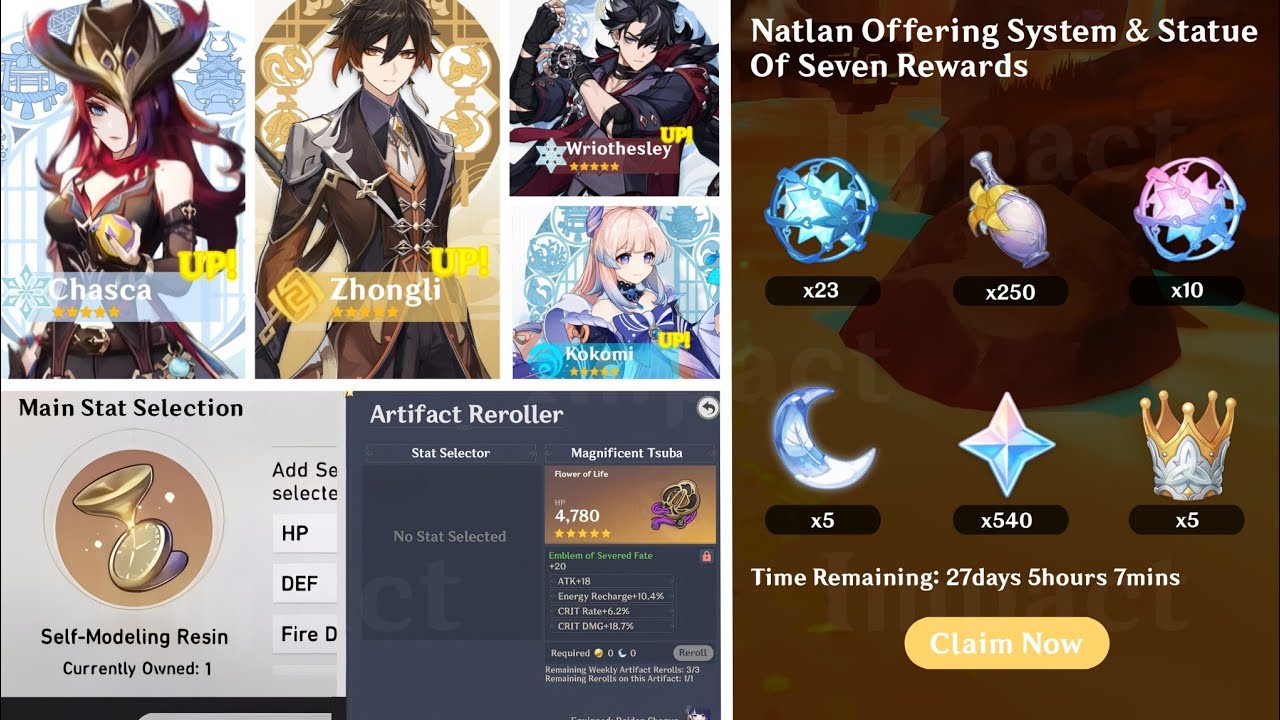 NEW UPDATE! 5.1 Confirmed Changes, Natlan Offering All Rewards ...