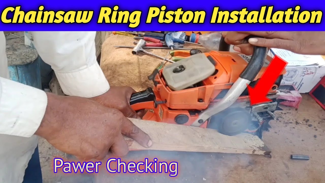 Chainsaw Ring Piston Fitting - YouTube