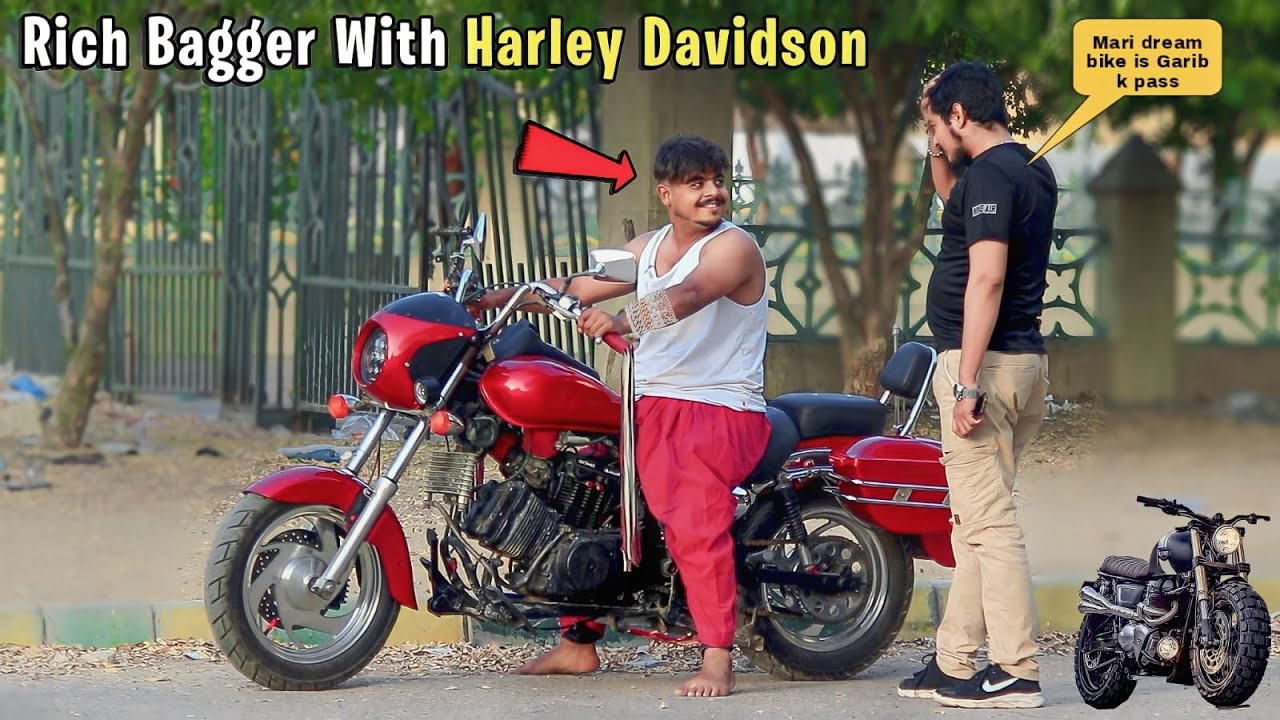 Rich Bagger With Harley Davidson Prank | Prank In Pakistan | The Crazy ...