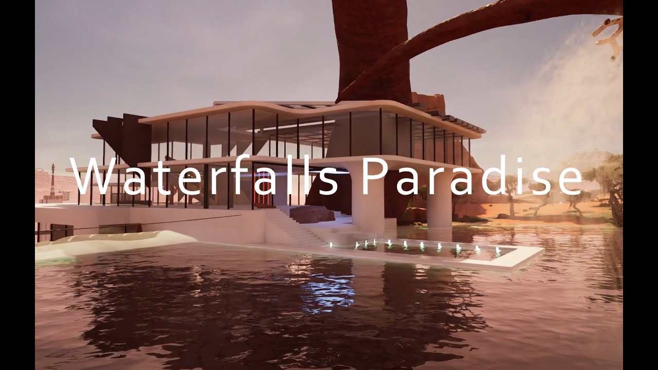 Satisfactory Architecture - Waterfalls Paradise - YouTube
