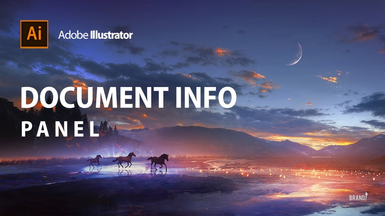 12 How to use Document info Panel in Adobe Illustrator - YouTube
