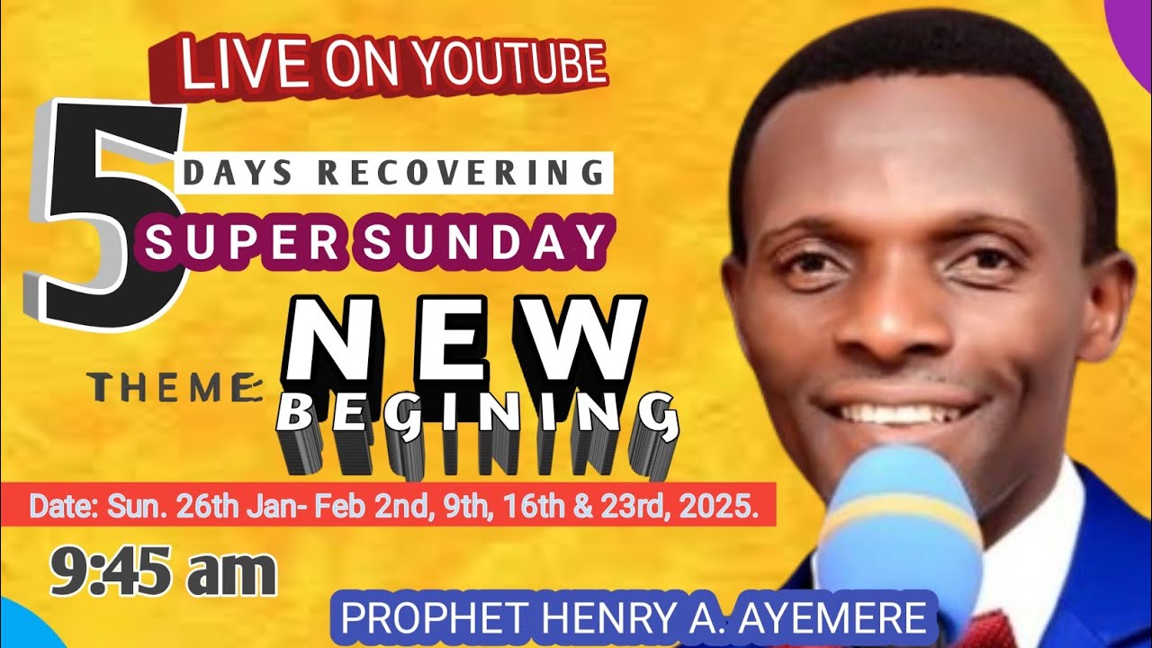 Super Sunday: TRUST IN THE LORD with Prophet Henry A. Ayemere - YouTube