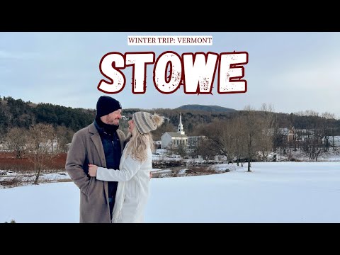 WINTER IN STOWE VERMONT ❄️⛸️ Ice skating, exploring downtown Stowe & more!