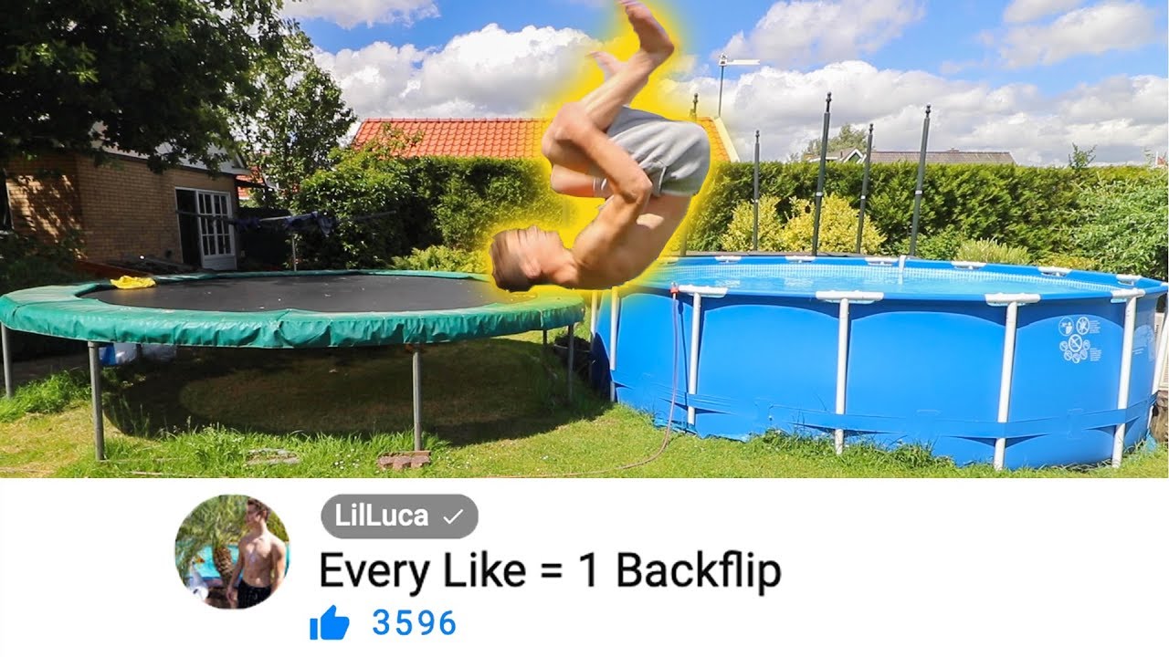 EVERY LIKE = 1 BACKFLIP CHALLENGE! - YouTube