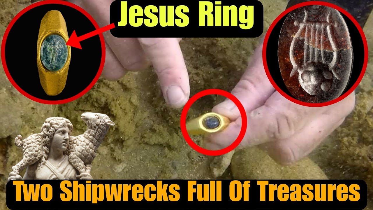 1700 year old coins, Jesus Good Shepherd ring and lots of treasures ...