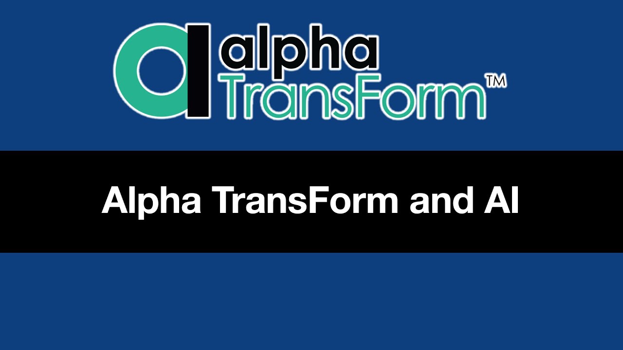 Alpha TransForm and AI with Robin Bennett - YouTube