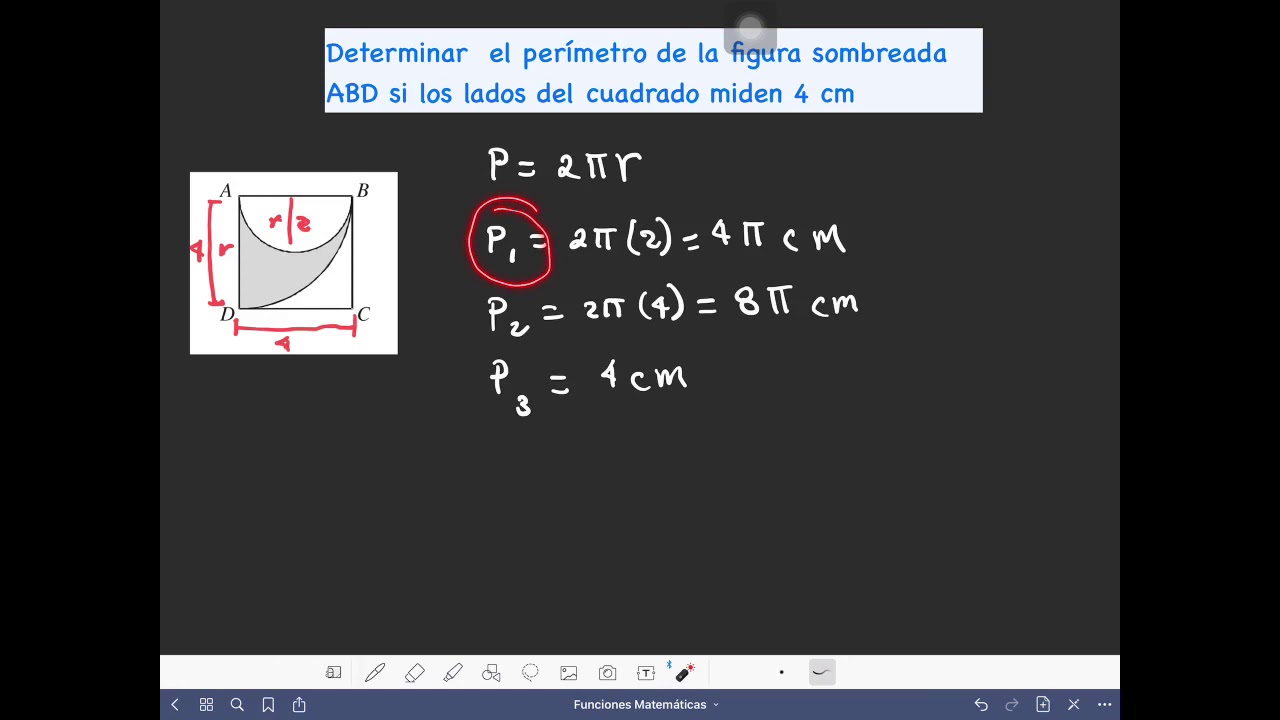 Cálculo de perímetros y áreas de figuras combinadas lll - YouTube