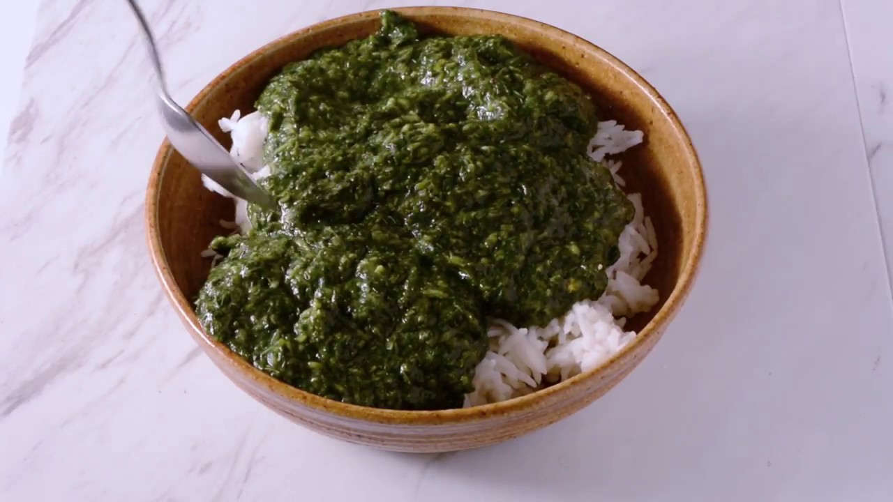 Mulukhia (Jew's Mallow) recipe - YouTube