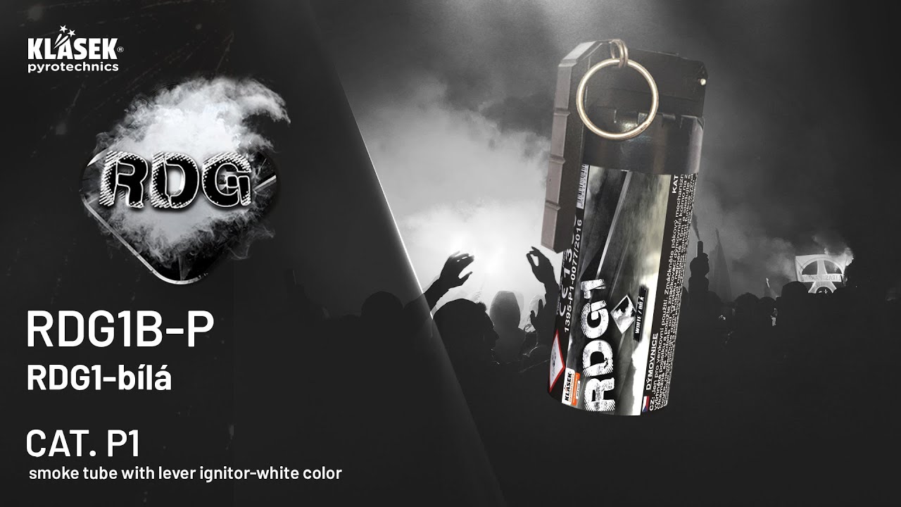 RDG1B-P RDG1-bílá | Klasek pyrotechnics - YouTube