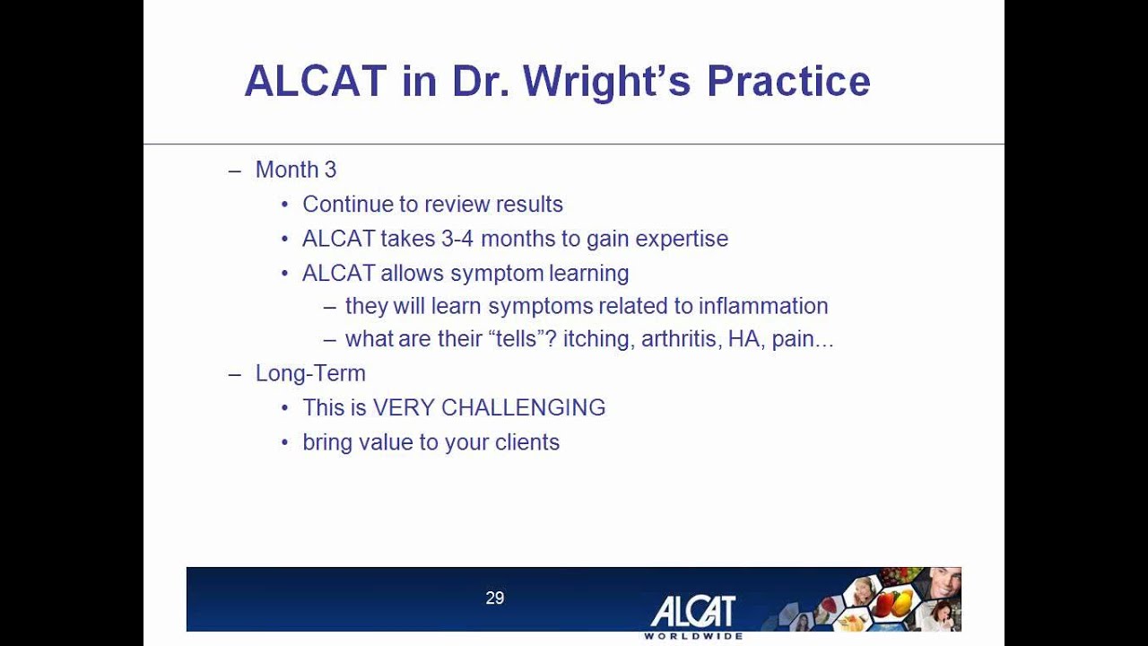 ALCAT Webinar: Using ALCAT Testing in Your Practice featuring Dr. Jamie ...