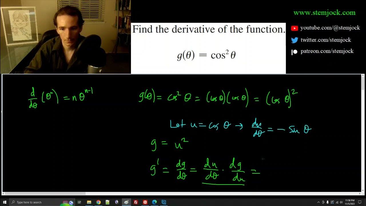 Calculus 1 - The Chain Rule - Practice Problem 2 - YouTube