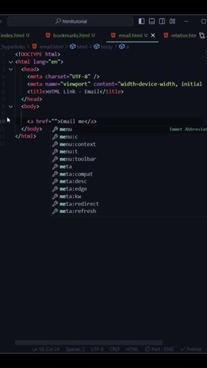 Email Magic: Unleash HTML Anchor Tags for Mailto! #htmlintroduction #codewithmayur - YouTube
