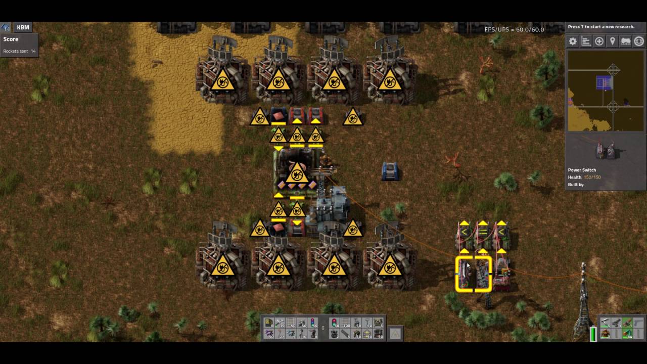 Factorio - Item per Minute Test Rig - YouTube