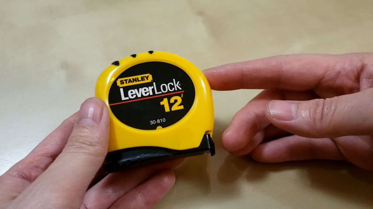 How a Stanley Lever Lock Measuring Tape (12Ft) Measure Up: Demo - YouTube