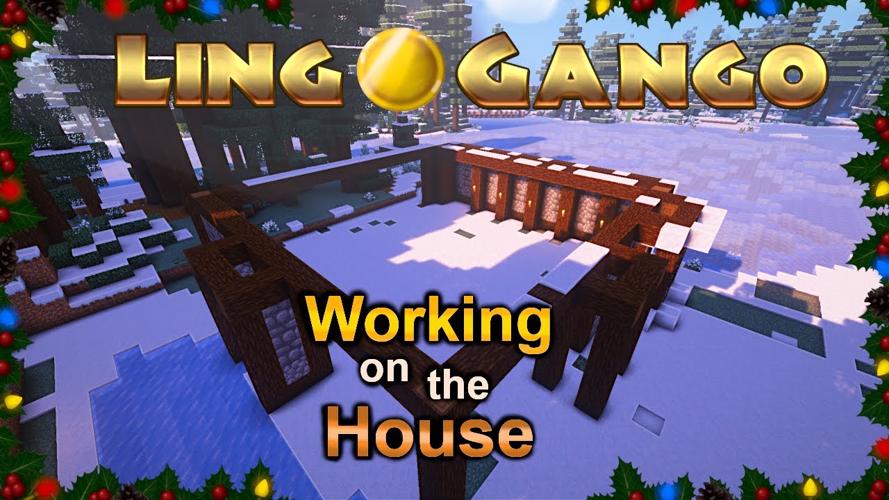 Minecraft: Linggango v5.4 (Ep. 2)Building Our House! Bit of Mining ...