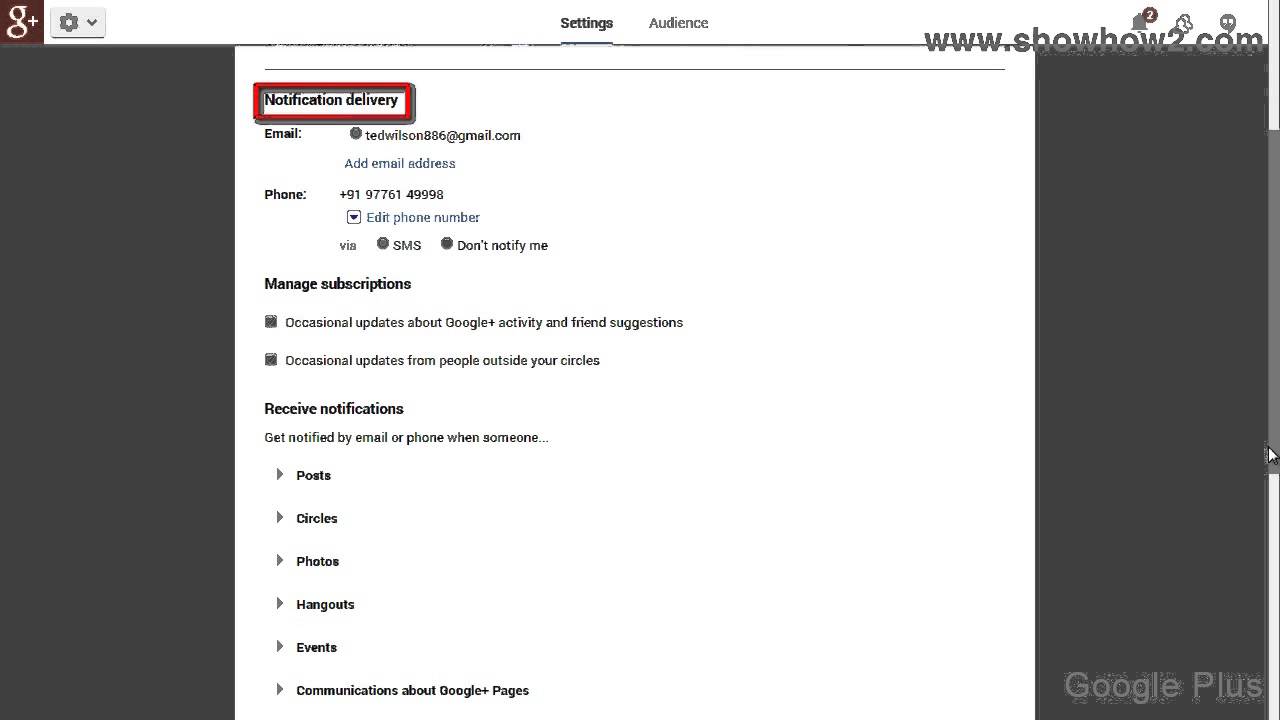 Google+ - How To Change Your Associated Phone Number - YouTube