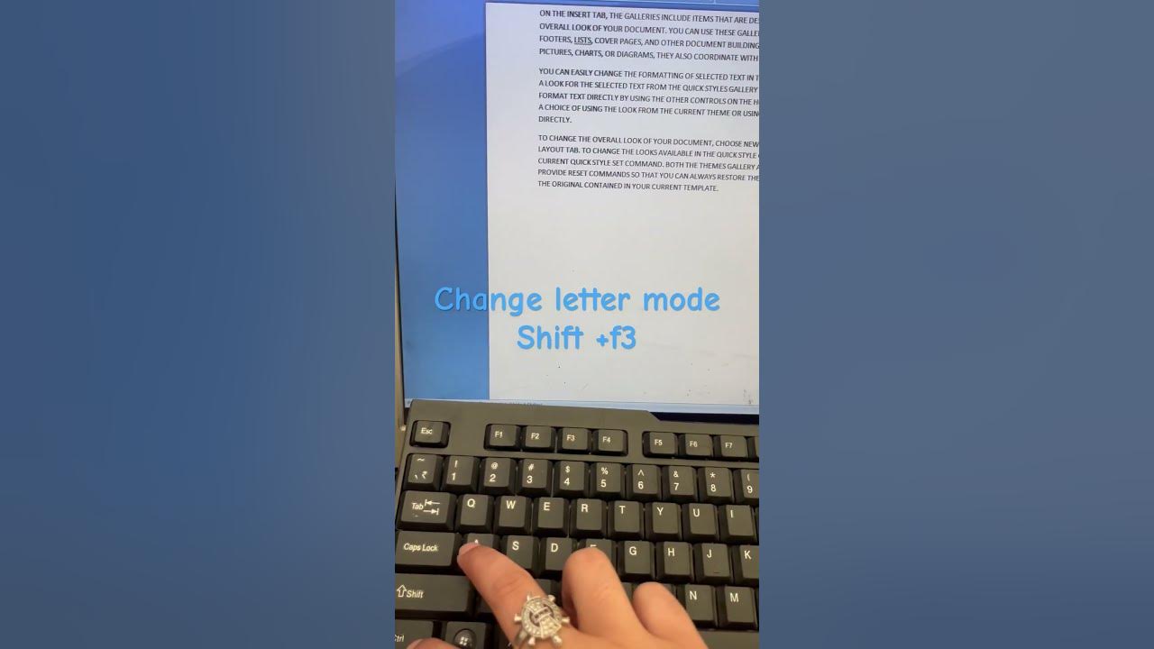 Change letter mode #tricks #keyboard #computertechnic #windows #computereducation #short #asmr ...