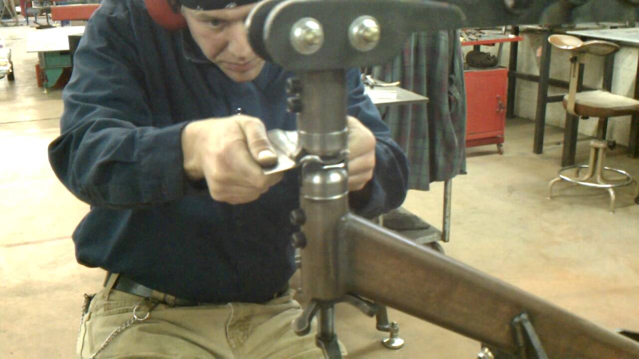 Bead forming on the helve hammer - YouTube