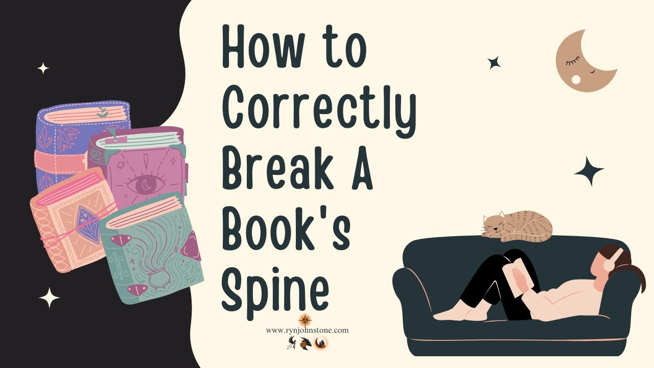 How To Break A Book's Spine Without Damaging It - YouTube
