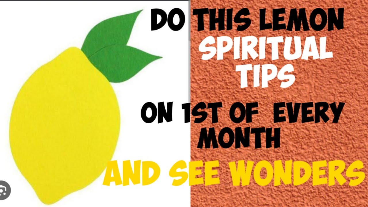 Do this Lemon tips every 1st day of each month and see wonders#lemon,# ...