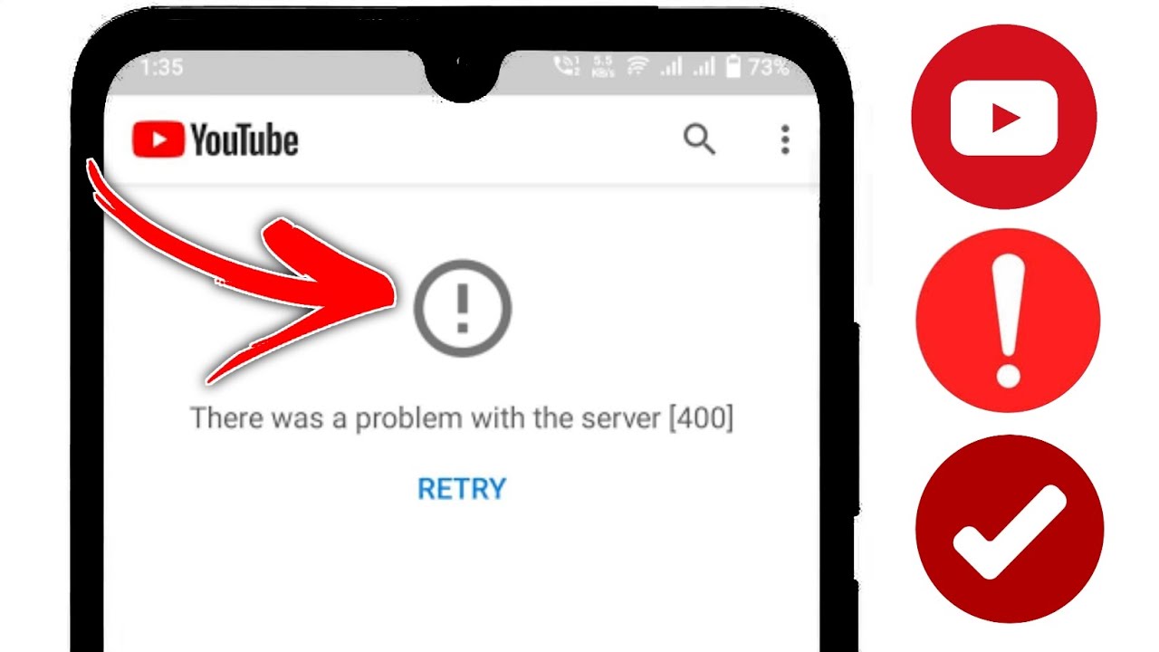 CARA MEMPERBAIKI YouTube Ada masalah pada server [400] di Ponsel 2024 ...