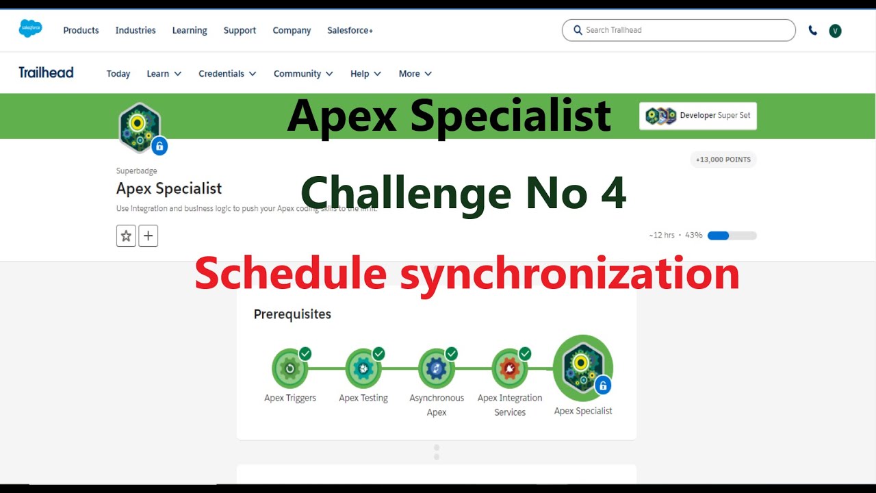 Apex Specialist||Schedule synchronization|| Challenge No 4 - YouTube