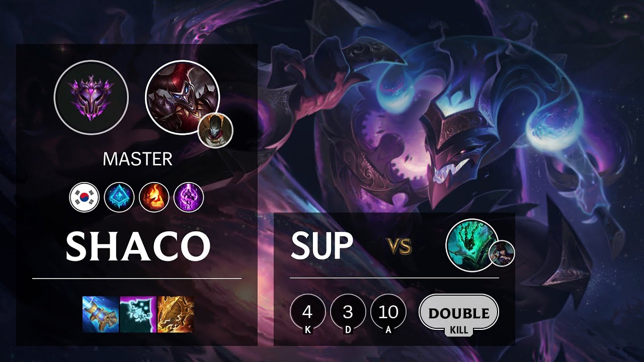 Shaco Support vs Thresh - KR Master Patch 10.16 - YouTube