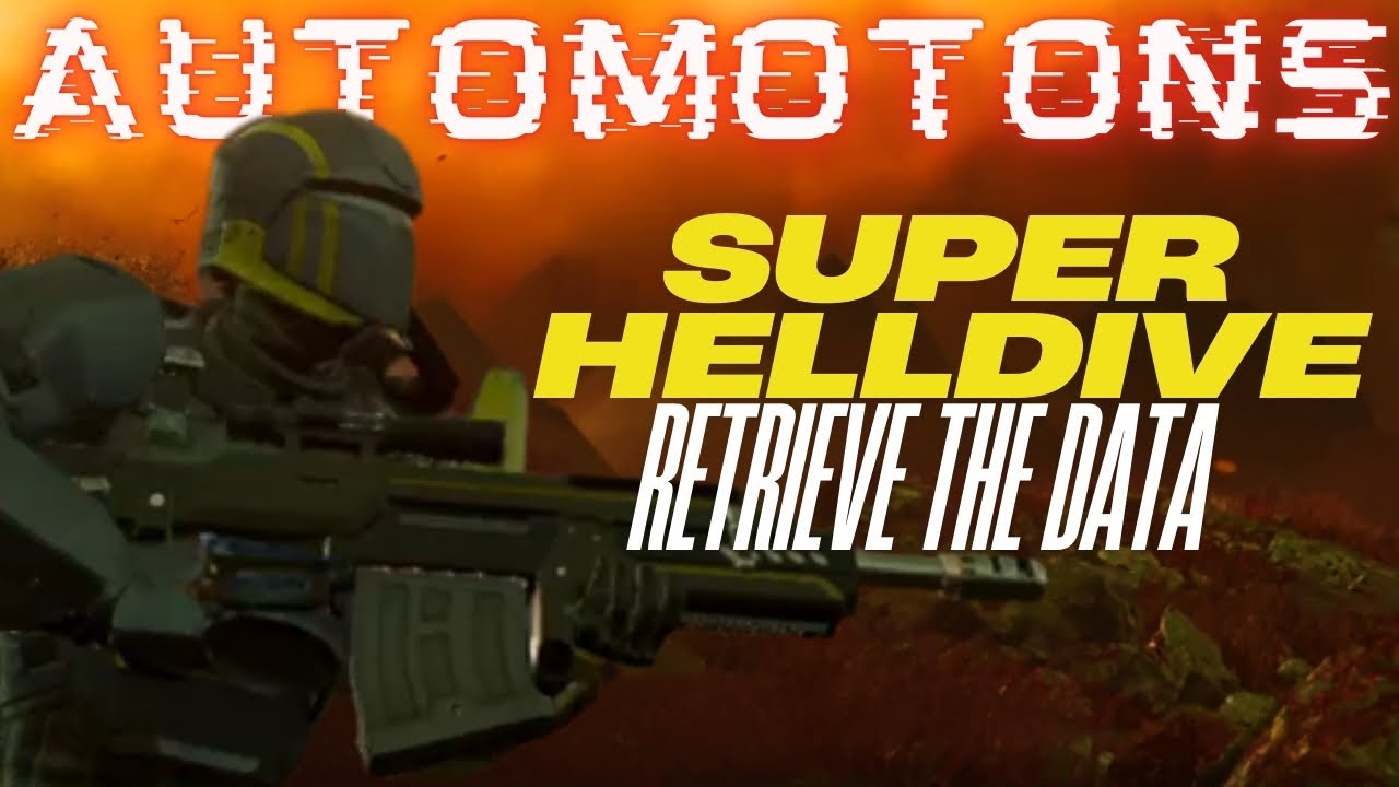 Helldivers 2 - Automaton Super Hell Dive - Retrieving the Data - YouTube