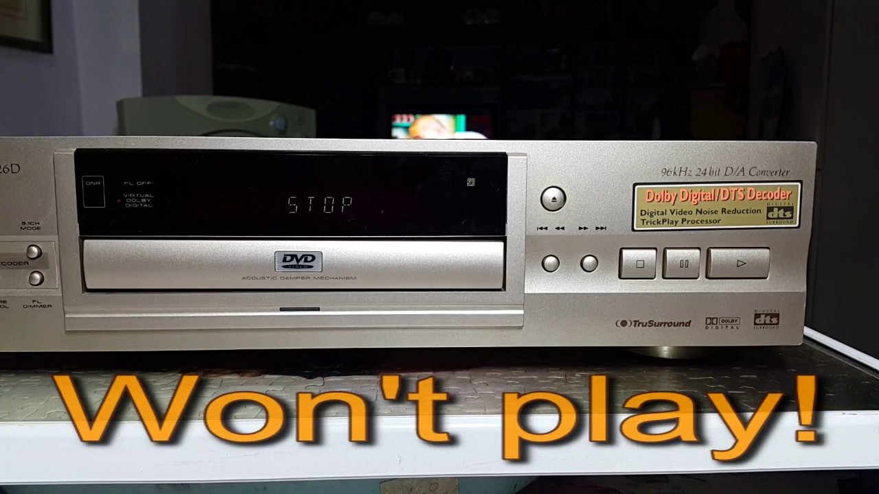 Defective Pioneer DVD Player Model DV-626D - YouTube