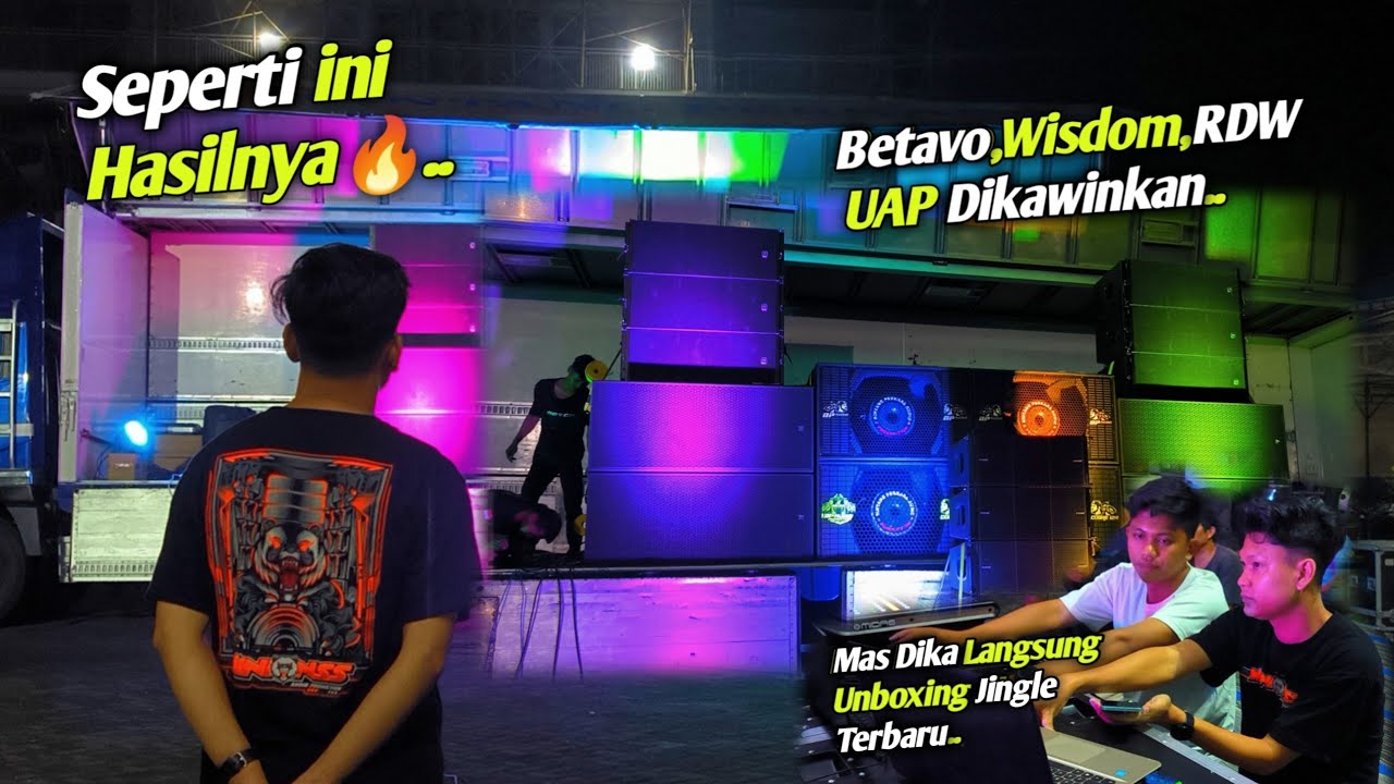 seperti ini suara line Array wisdom BP AUDIO tak main² langsung compare ...