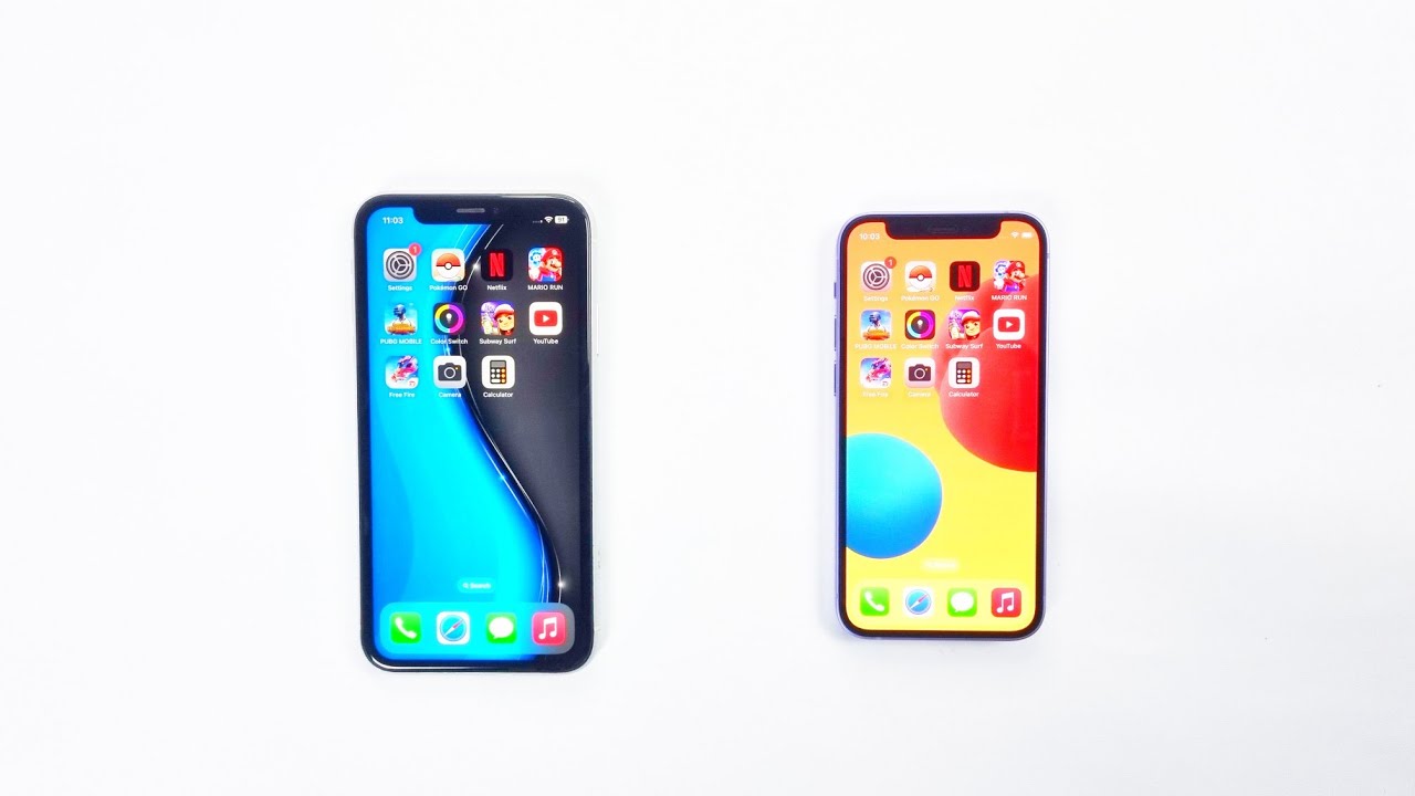 iPhone Xr Vs iPhone 12 mini - Speed Test! - YouTube