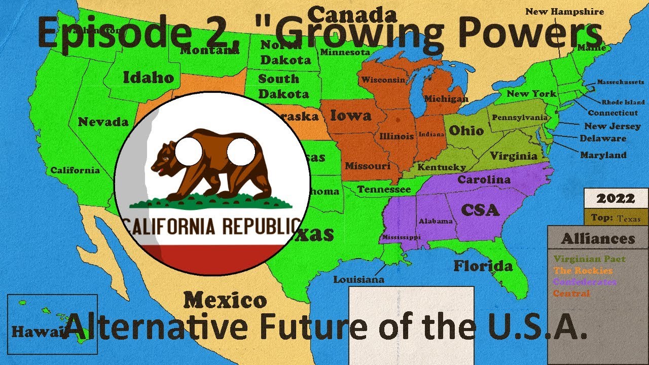 Alternative Future of the U.S.A. Episode 2, "Growing Powers" - YouTube