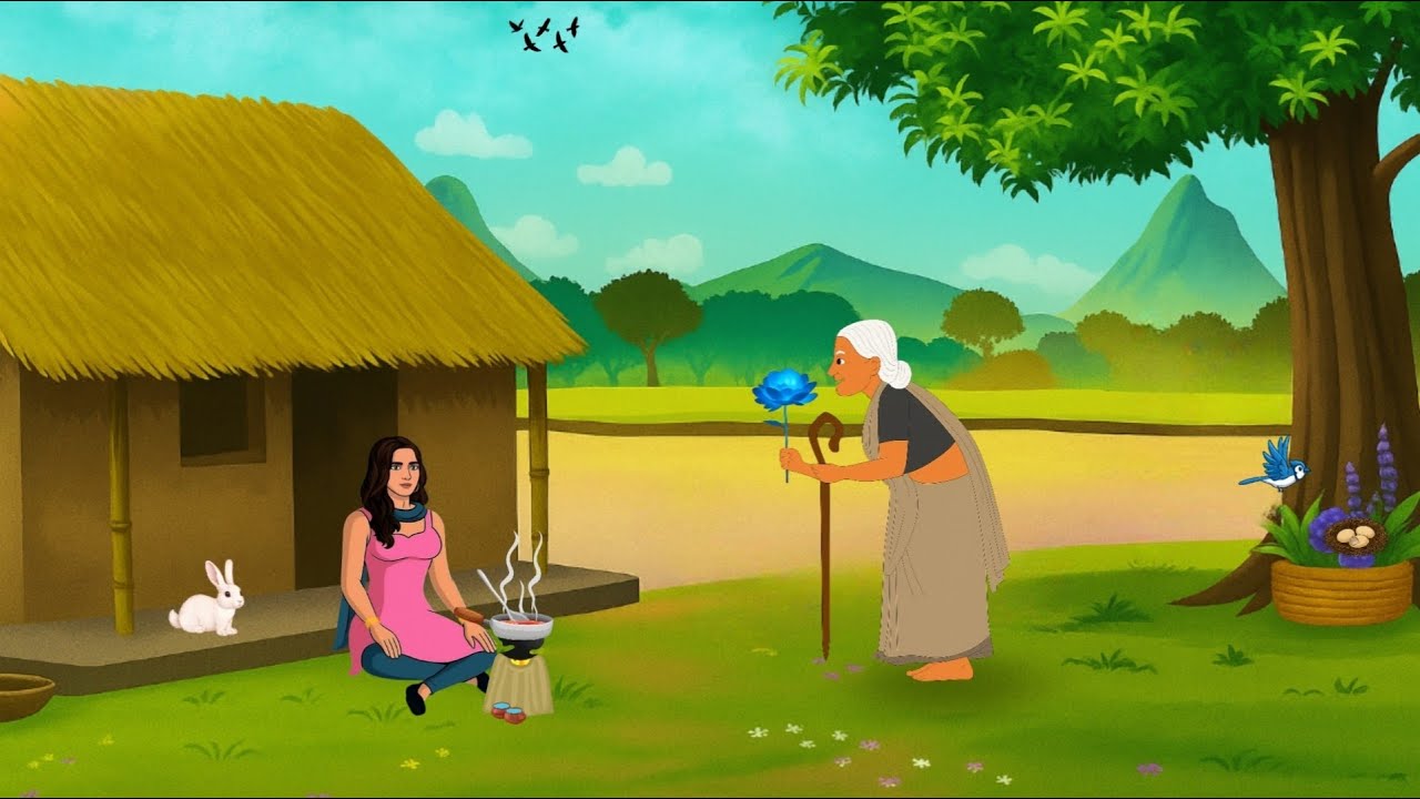 अनाथ बेटी और जादू पुष्प | Hindi Story | Hindi Kahani | Moral Stories ...