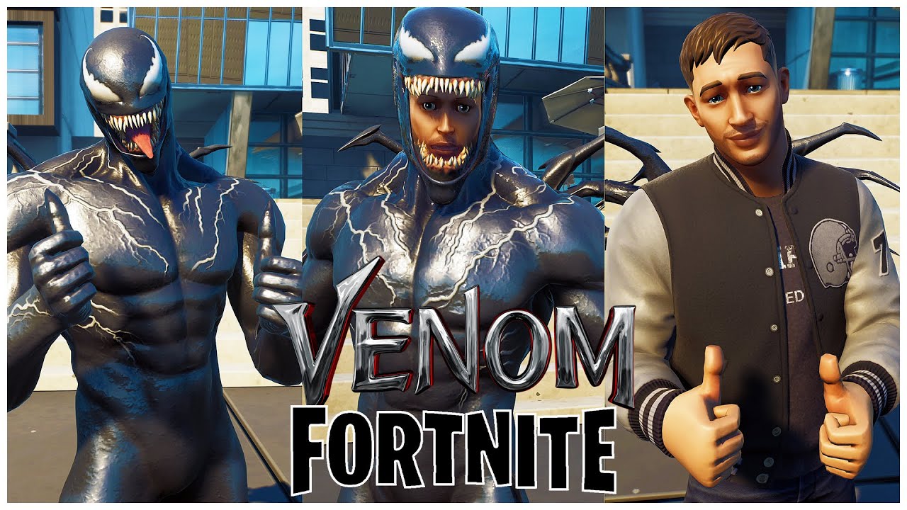 Fortnite Venom Movie Bundle Available Now! Tom Hardy as Eddie Brock ...
