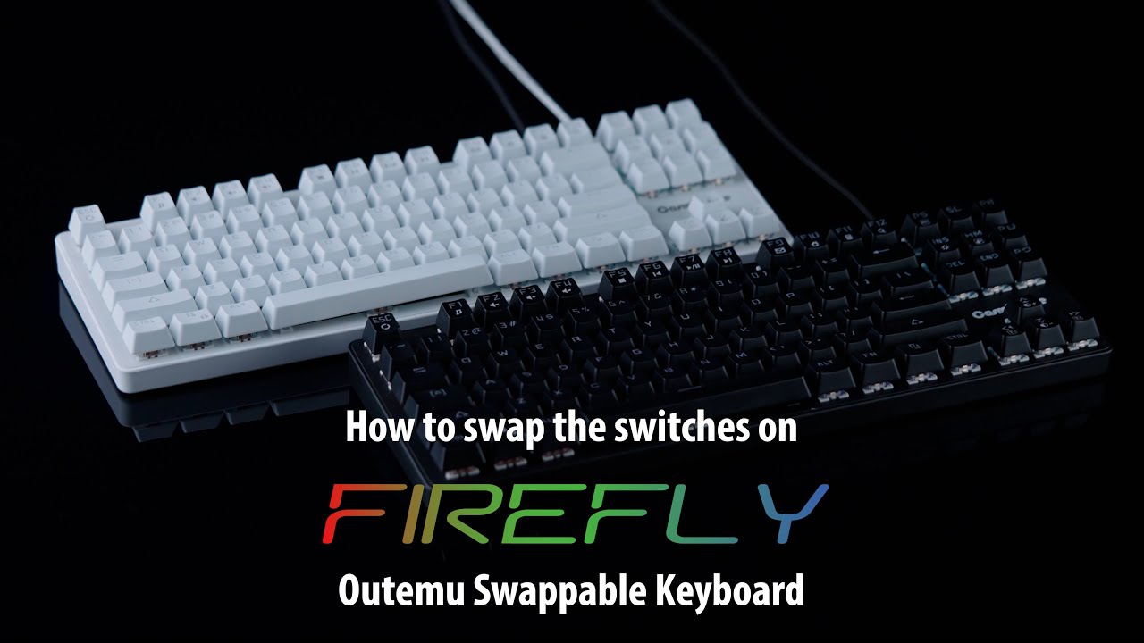 How to swap the switches on Firefly Outemu Swappable Keyboard - YouTube