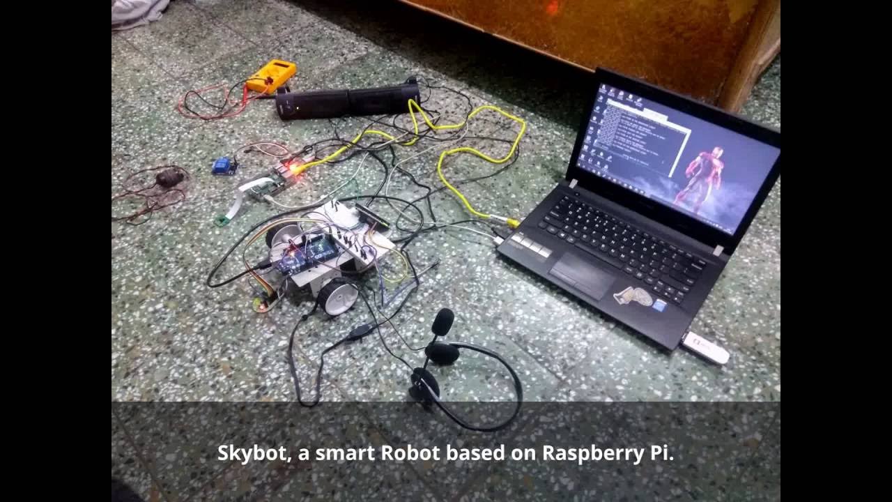 Skybot, a Smart Advanced Raspberry Pi Robot - YouTube