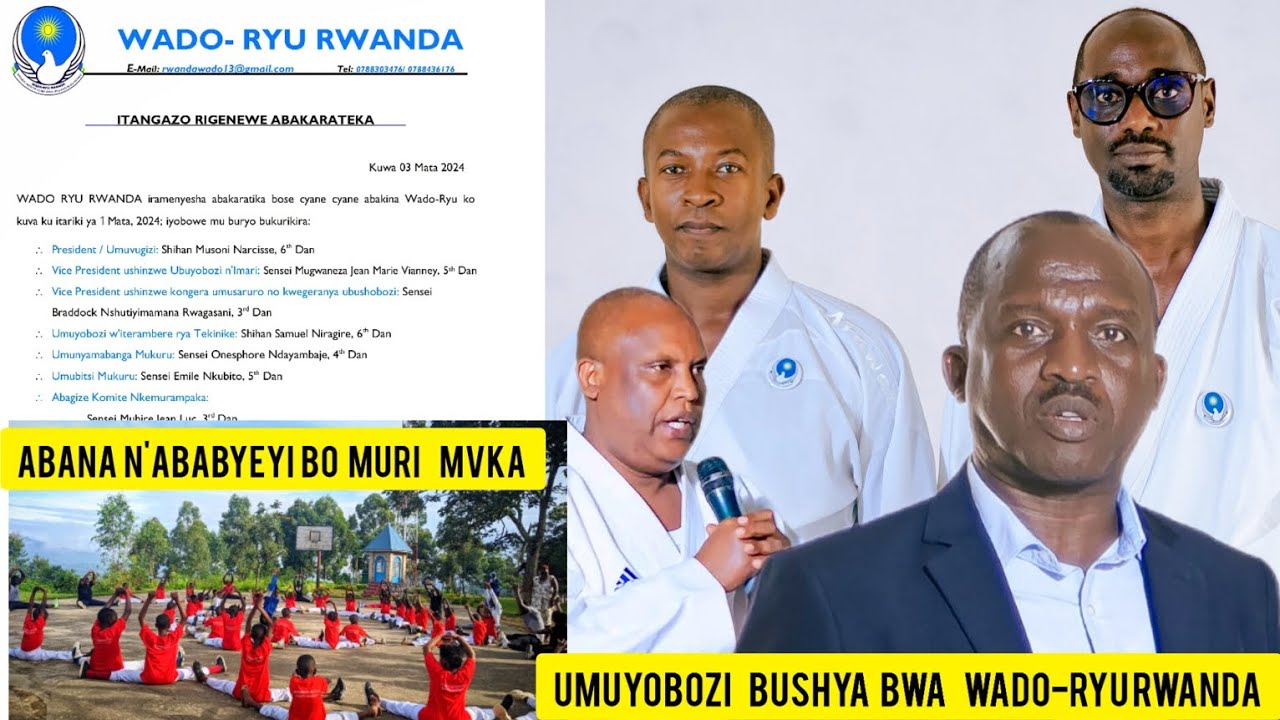 Amakuru ya Sport:Dore ubuyobozi bwa WADO-RYU RWANDA, Abasaza ...