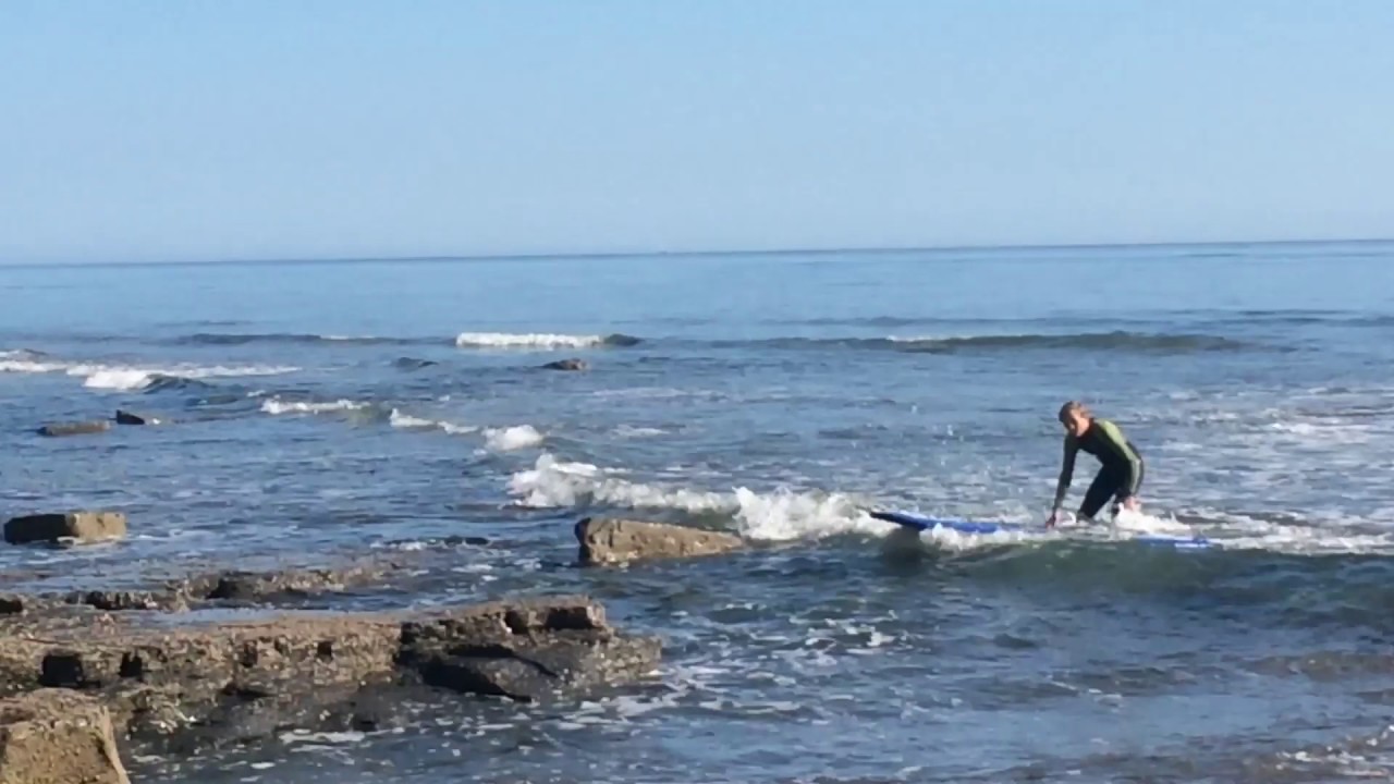 Surfing Shallow rocks in Kimmeridge! - YouTube