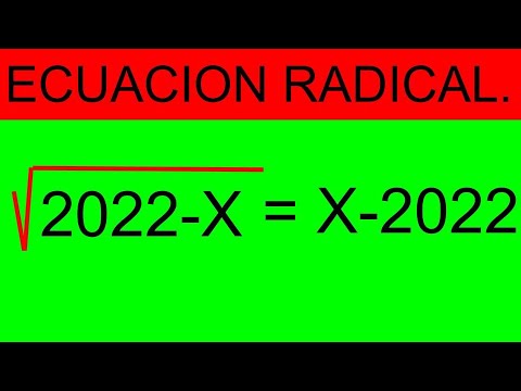 ECUACION RADICAL #27 - YouTube