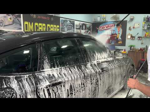 BMW GT 3 SERIES WRAPPED SATIN BLACK FOAM WASH 4K VIDEO
