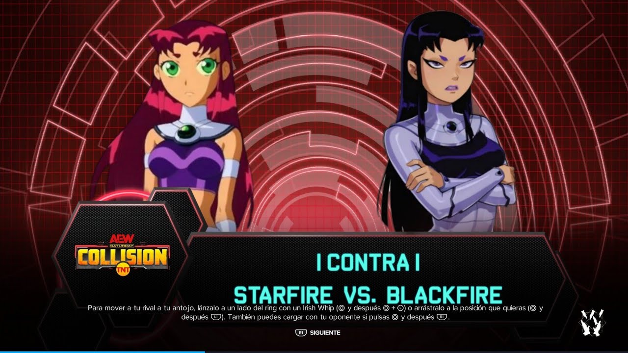 WWE 2K24 STARFIRE VS BLACKFIRE - YouTube