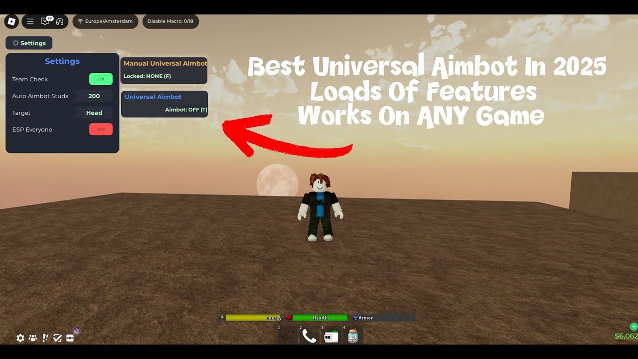 UNIVERSAL AIMBOT SCRIPT OP! | No Key | ESP - YouTube
