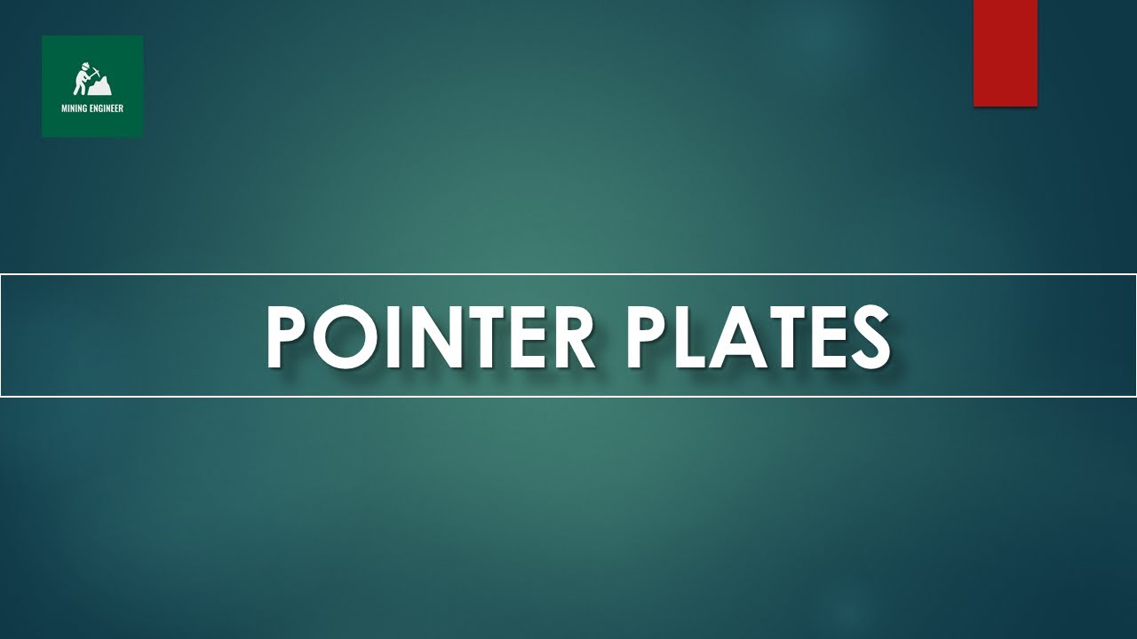 POINTER PLATES | SAFETY DEVICE USED IN HAULAGE ROADWAYS IN UNDERGROUND ...
