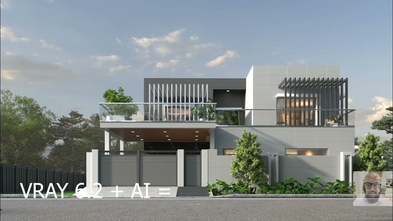354 HOUSE VRAY 6.2 AI = new workflow - YouTube