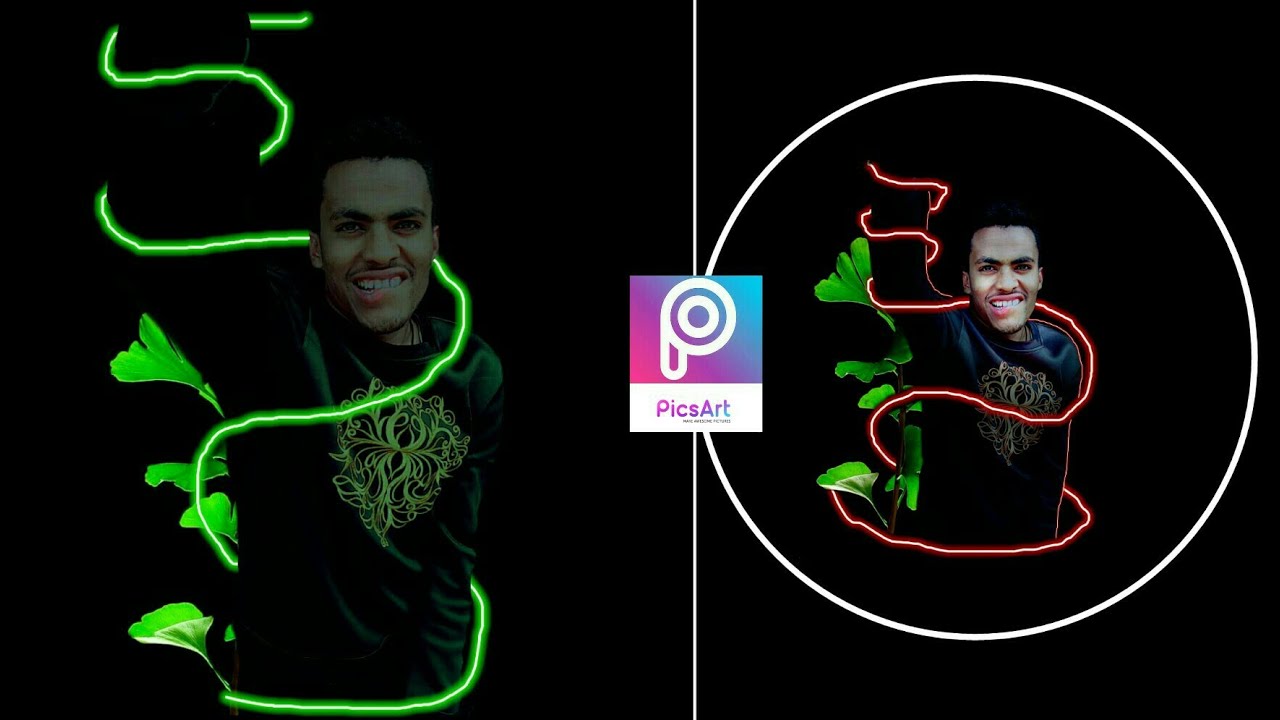 PicsArt neon light effect | PicsArt editing new style 2020 | PicsArt ...