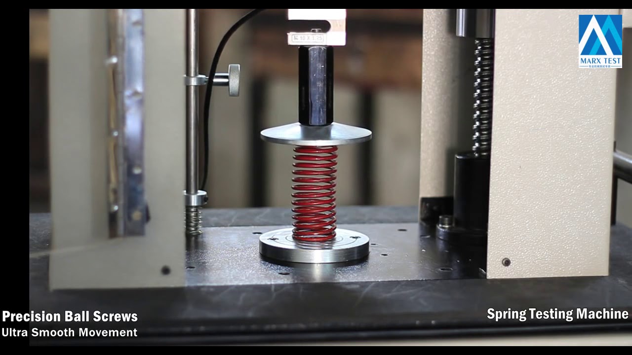 Electromechanical Universal Spring Load Tester - YouTube