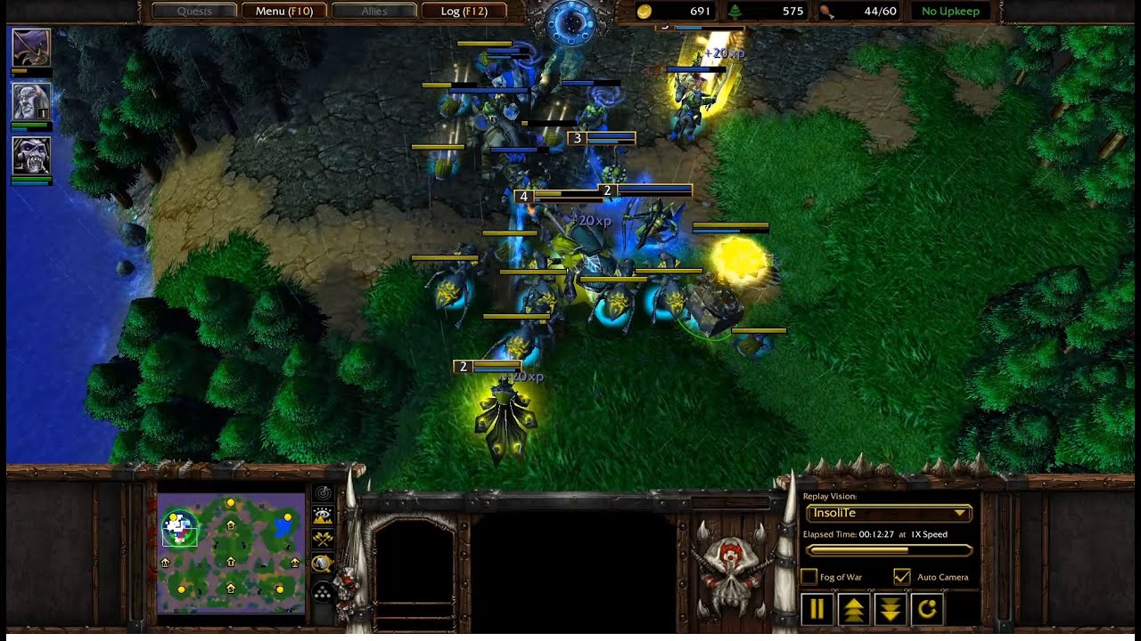 Warcraft III League 2022 Dec5 D3rschosch(O) v InsoliTe(U) Game 1 MAPS- Echo Isles V2.2 - YouTube