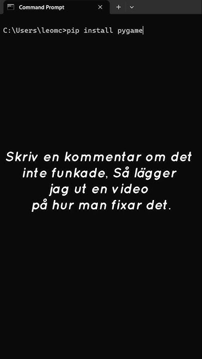 Hur man skapar ett spel i Python del 1 #shorts - YouTube